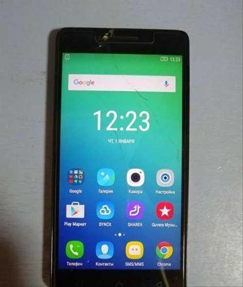 5" Смартфон Lenovo A6010 8 гб черный