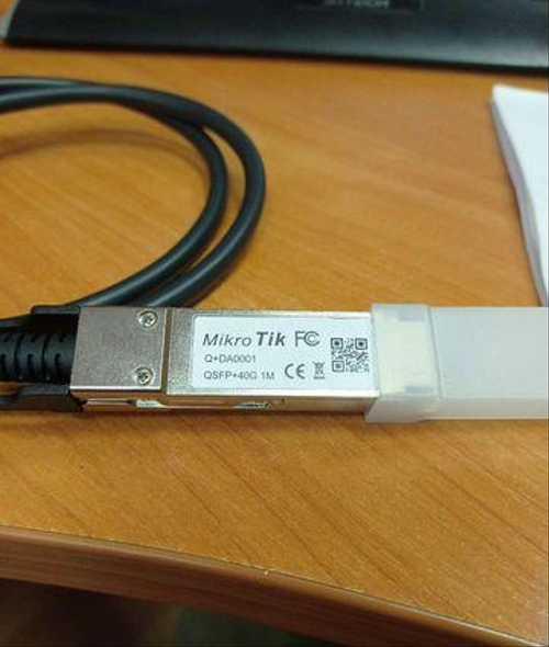 Кабель Mikrotik q+da0001 qsfp+ 1m