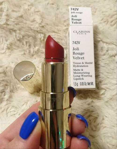 Помада Clarins 742V Joli Rouge Velvet