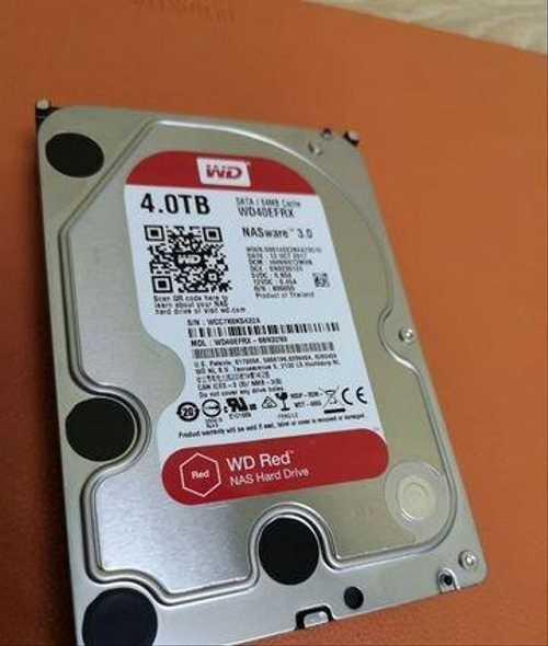 Жесткий диск (HDD) 4Tb (WD40efrx) WD RED