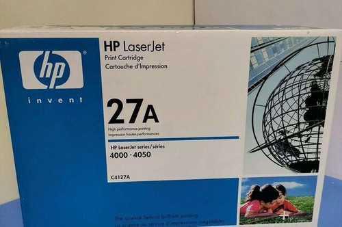 Картридж 27а Новый для HP 4000