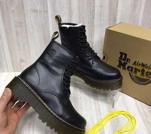 Тёплые Ботинки Dr. Martens Black