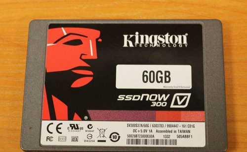 SSD диск Kingston 60Гб 2.5" SATA MLC