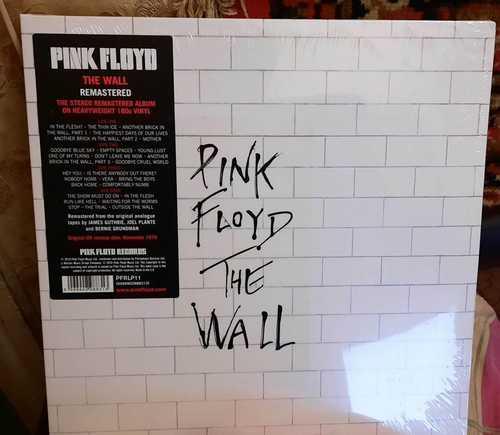 Пластинка pink floyd the wall новый винил