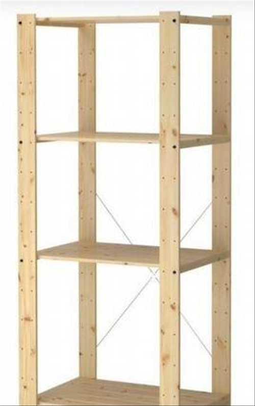 Стеллаж IKEA горм деревянный