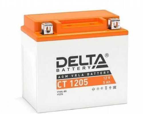 Мото аккумулятор delta ct1205 бу