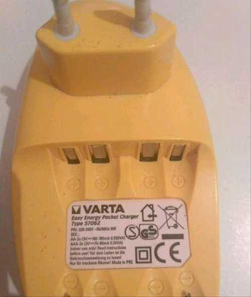 Varta 57062 схема