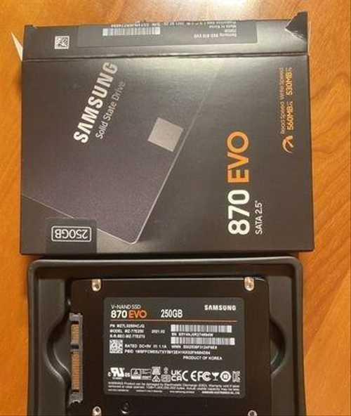 SSD диск Samsung 250 Gb 870 EVO 2,5’’ новый