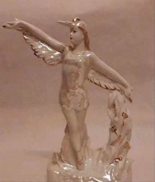 Фарфоровая статуэтка "Балерина - цапля"