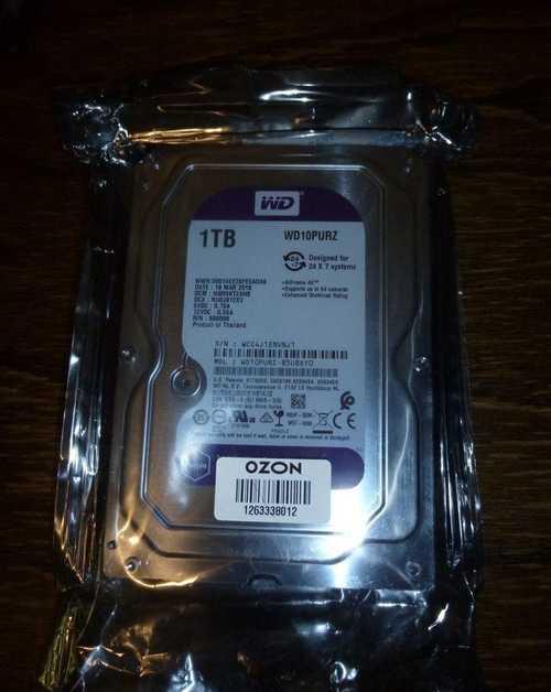 Внутренний жесткий диск WD Purple 1TB (WD10purz)