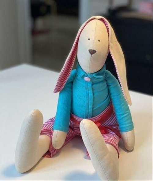 Кролик текстильная кукла Тильда