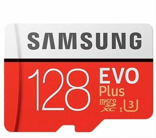 Карта памяти micro sdxc 128Gb Samsung EVO+ Class 1