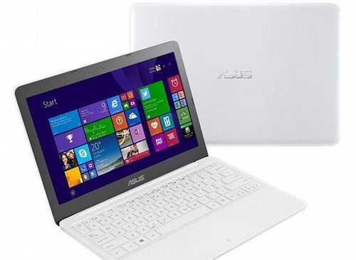 Компактный ноутбук asus X205T, перламутровый белый