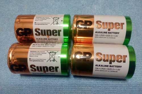 Батарейки gp 20 шт. Батарейка GP super lr20. GP super Alkaline Battery. GP super.