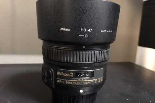 Обьектив Nikon nikkor AF-S 50mm f/1.8G