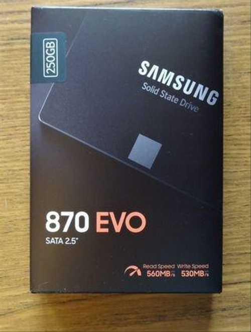 SSD Samsung 870 evo 250GB,новый