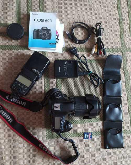 Фотоаппарат Canon EOS 60d + canon EF-S 18-135