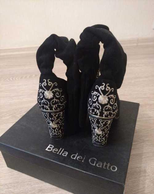 Продам сапоги из натуральной замши Bella del Gatto