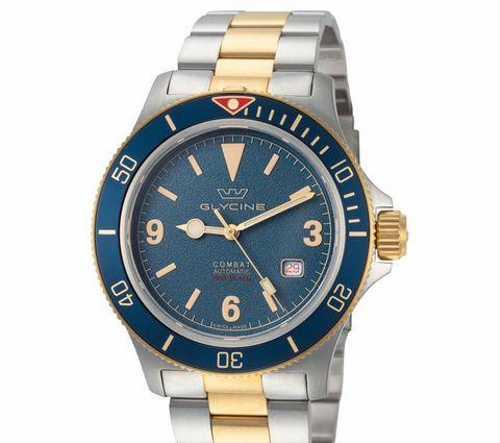 Дайверы Винтаж Glycine Combat Sub Часы Швейцарские