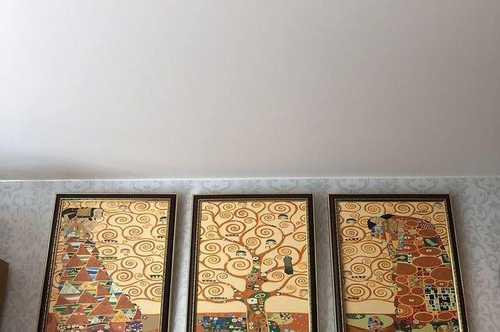 Картина триптих «Древо жизни» Густав Климт