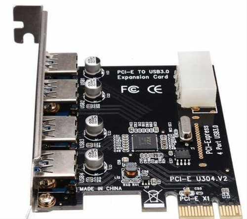 Контроллер PCI-E to USB 3.0 4 порта. И 2 порта