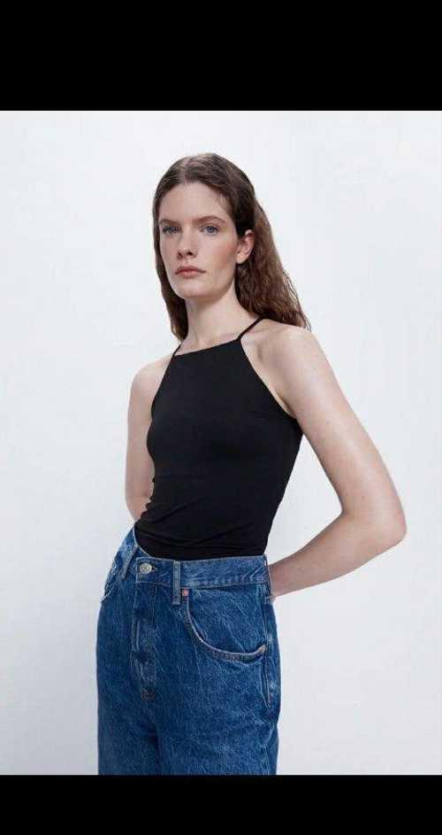 Топ халтер zara новый