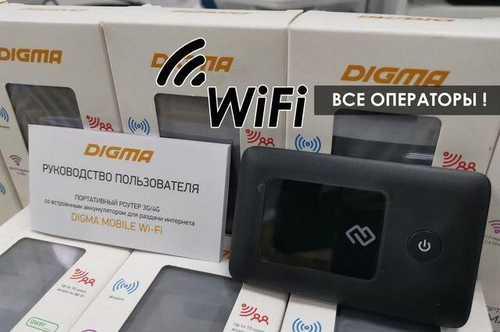 4G модем WiFi роутер Безлимитный Интернет Digma-T6