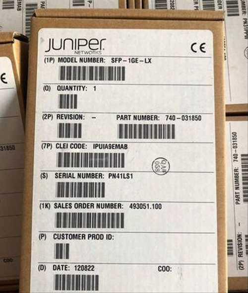 Трансиверы Juniper EX-SFP-1GE-LX