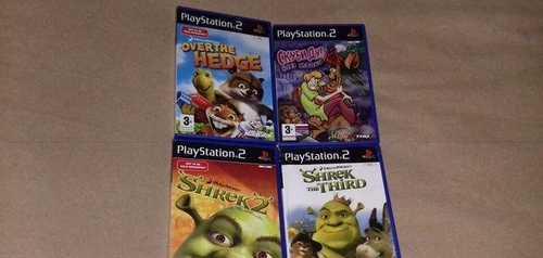 Игры для PS2 лицензия. Набор из 4-ёх дисков
