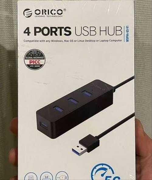 Разветвитель USB 3.0, 4 порта Orico W5P4H-U3-V1