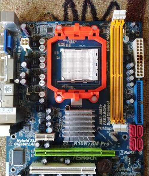 Материнская плата asrock K10N78M pro DDR2 am2+ am3