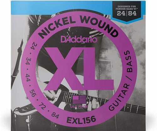Струны для 6-струнной бас-гитары D'Addario EXL156