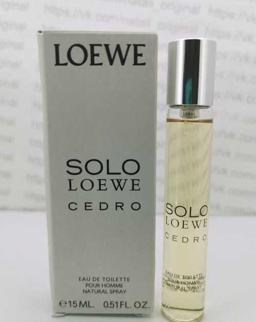 Loewe Solo Cedro Туалетная вода 15мл Оригинал