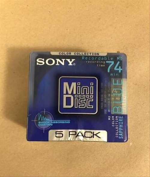 MiniDisk Sony Blue 74 min (5 шт)