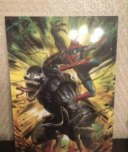 Картина «Spider-Man vs Venom» (60\80 см.)