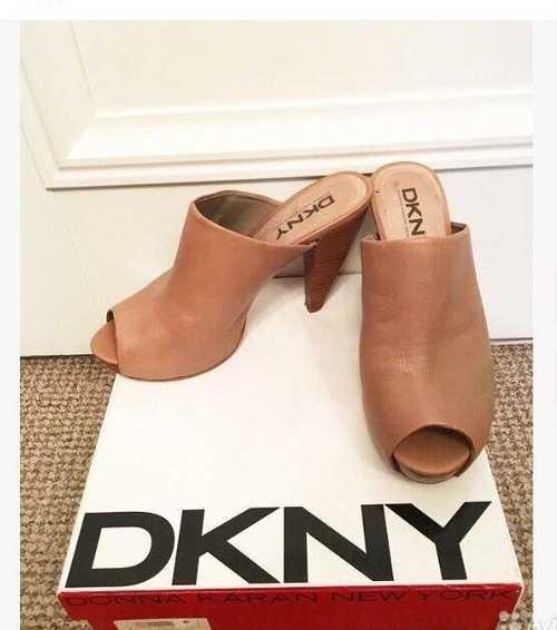 Кожаные мюли dkny оригинал