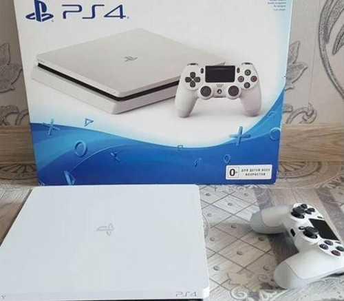 Белоснежная Ps4 Slim