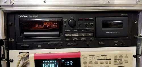 Дека кассетная и CD проигрыватель Tascam CD-A500