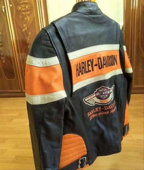 Мотокуртка детская на 6-12 лет Harley-Davidson кож