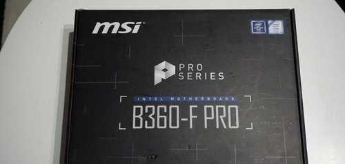 Материнская Плата MSI B360-F PRO Для Майнинга