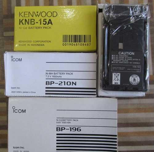 Акб для раций Kenwood и Icom