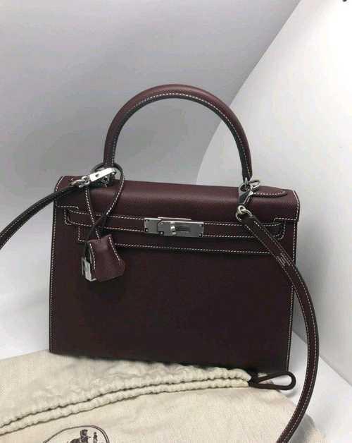 Сумка Kelly 28 Bordeaux Epsom PHW Hermes