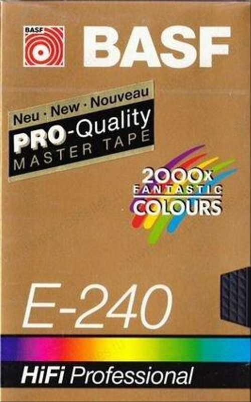 Новая видеокассета basf VHS E-240