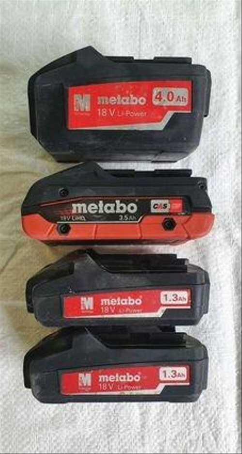 Metabo аккумулятор 18v зарядное sc60 plus, sc30