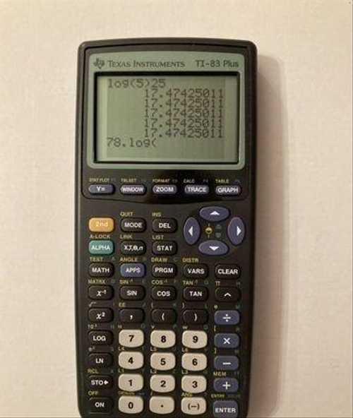 Графический калькулятор Texas Instruments TI-83 Pl