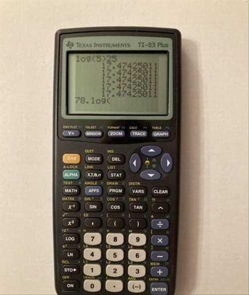 Графический калькулятор Texas Instruments TI-83 Pl