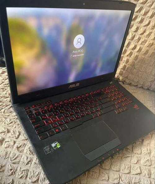 Asus ROG GL751J, GL751, 10gb Озу, 17.3” geforce GT