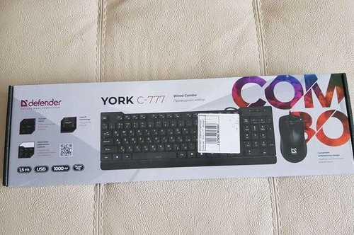 Клавиатура и мышь Defender york C-777