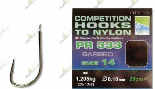 Готовый поводок Preston PRC 333 hooks TO nylon №14