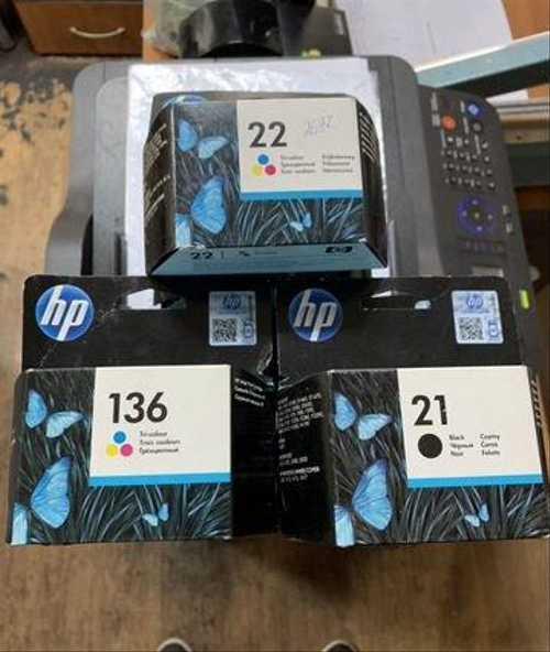 HP 21 и 22 картридж hp136